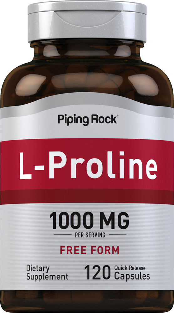 L-Proline 1000 mg (per serving) 120 Capsules | Free Form Amino Acid ...
