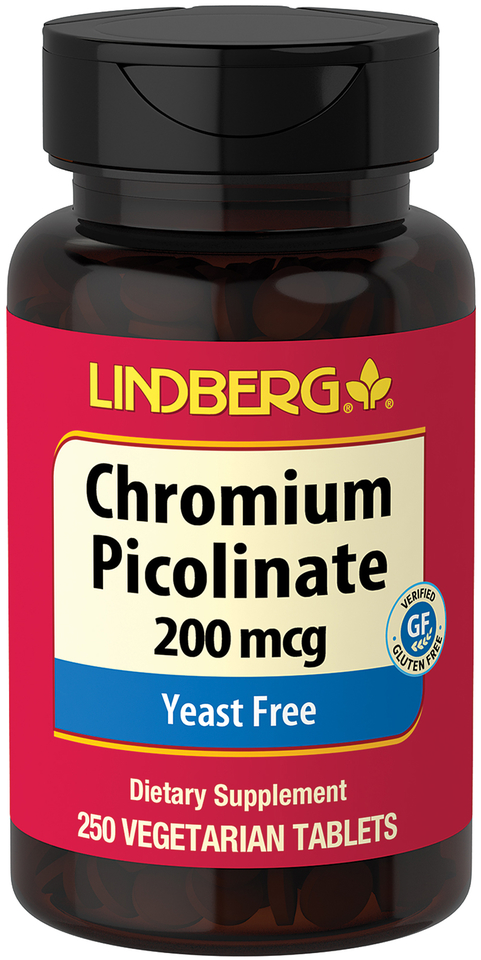 Chromium Picolinate, 200 mcg, 250 Vegetarian Tablets | Nutrition ...