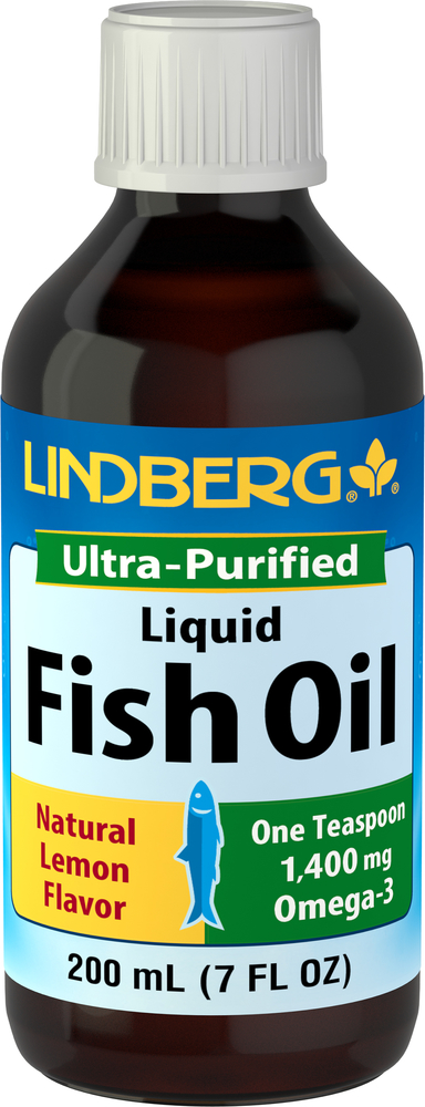 Fish Oil Liquid (Natural Lemon), 1400 mg, 7 fl oz (200 mL) | Nutrition ...