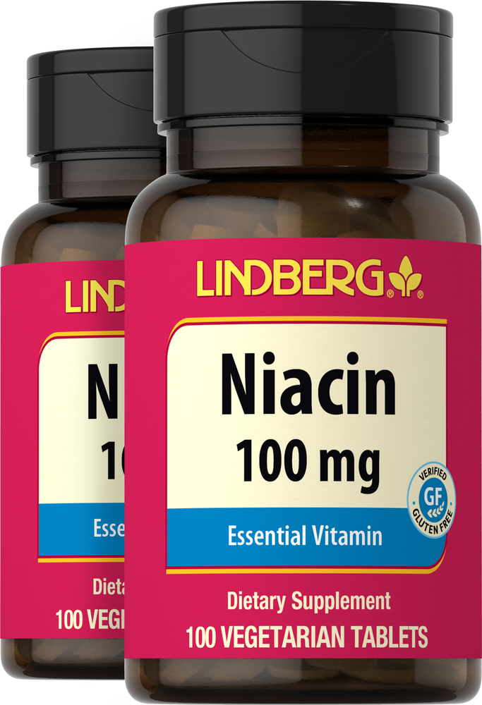 Niacin (B-3), 100 mg, 100 Vegetarian Tablets x 2 Bottles | Nutrition ...