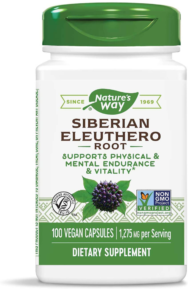 Siberian Eleuthero Root 1275 mg (per serving), 100 Capsules | Benefits ...